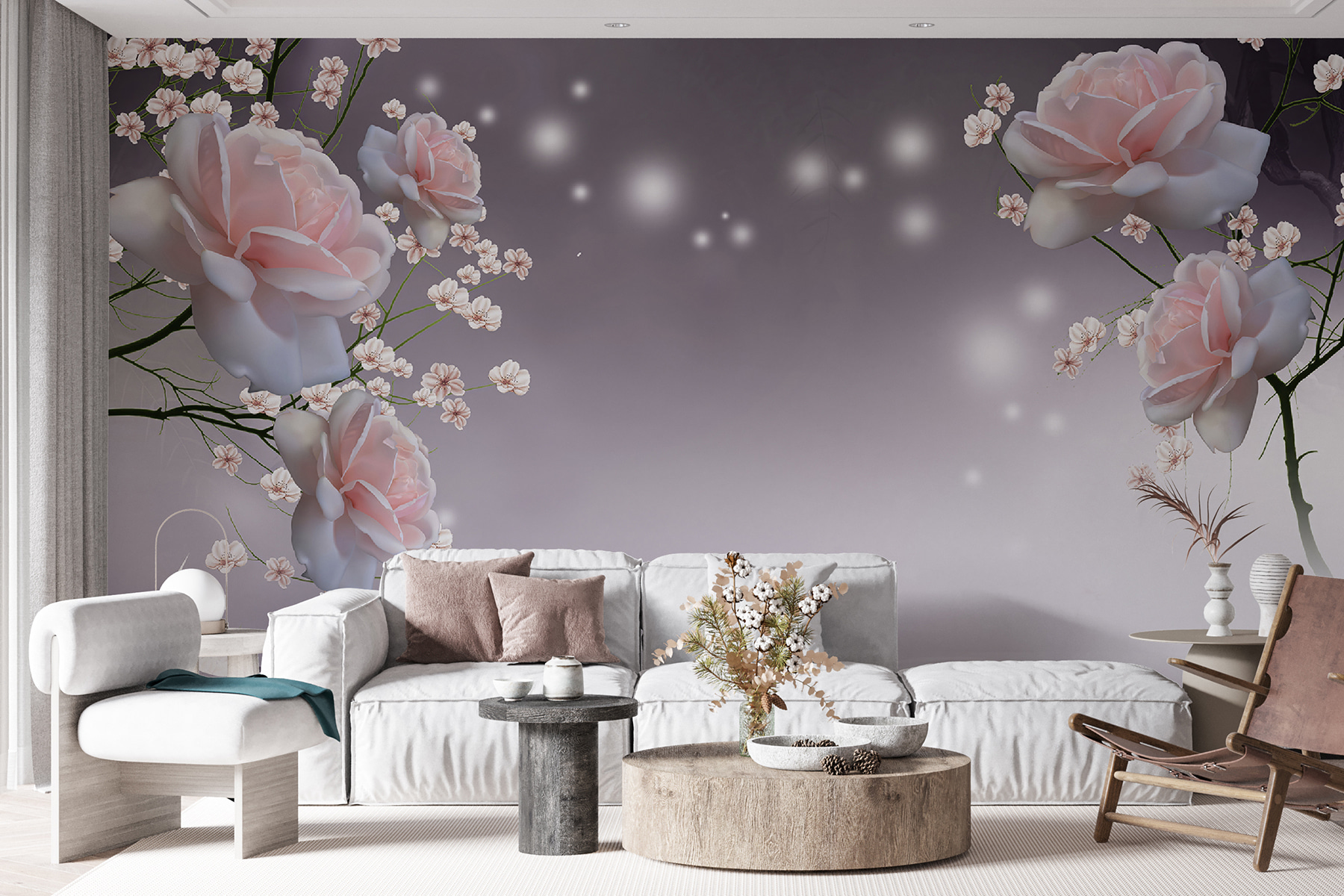 Fototapeta Róże na falach wody 3D Nr. u01045 - Uwalls.pl